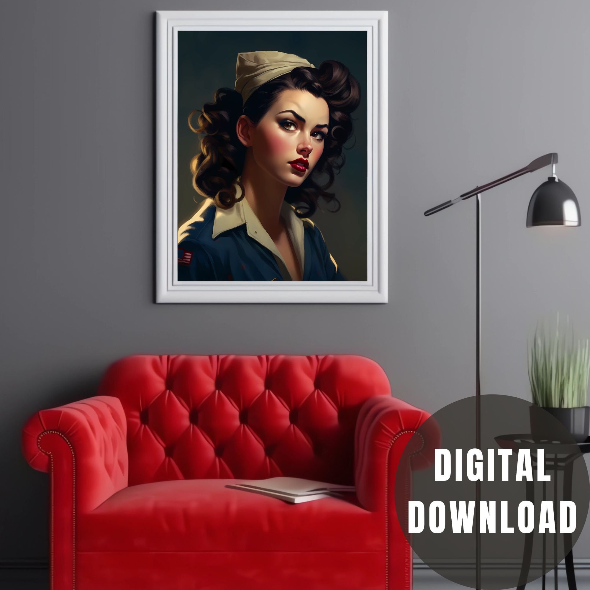 Pinup Girls Poster Retro Pinup Girls Pinup Girls Wall Art - Etsy