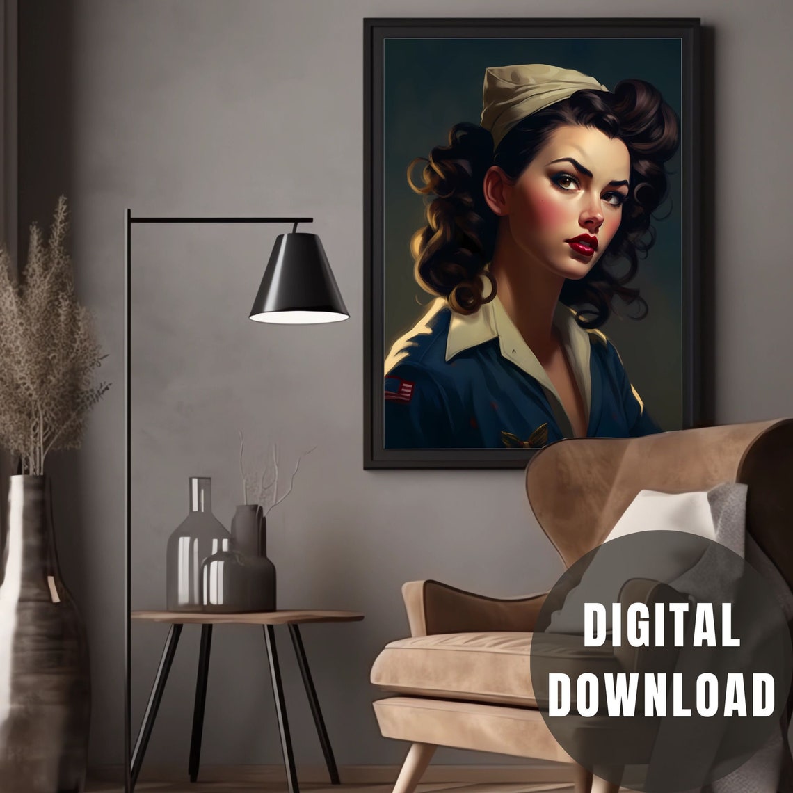 Pinup Girls Poster Retro Pinup Girls Pinup Girls Wall Art - Etsy