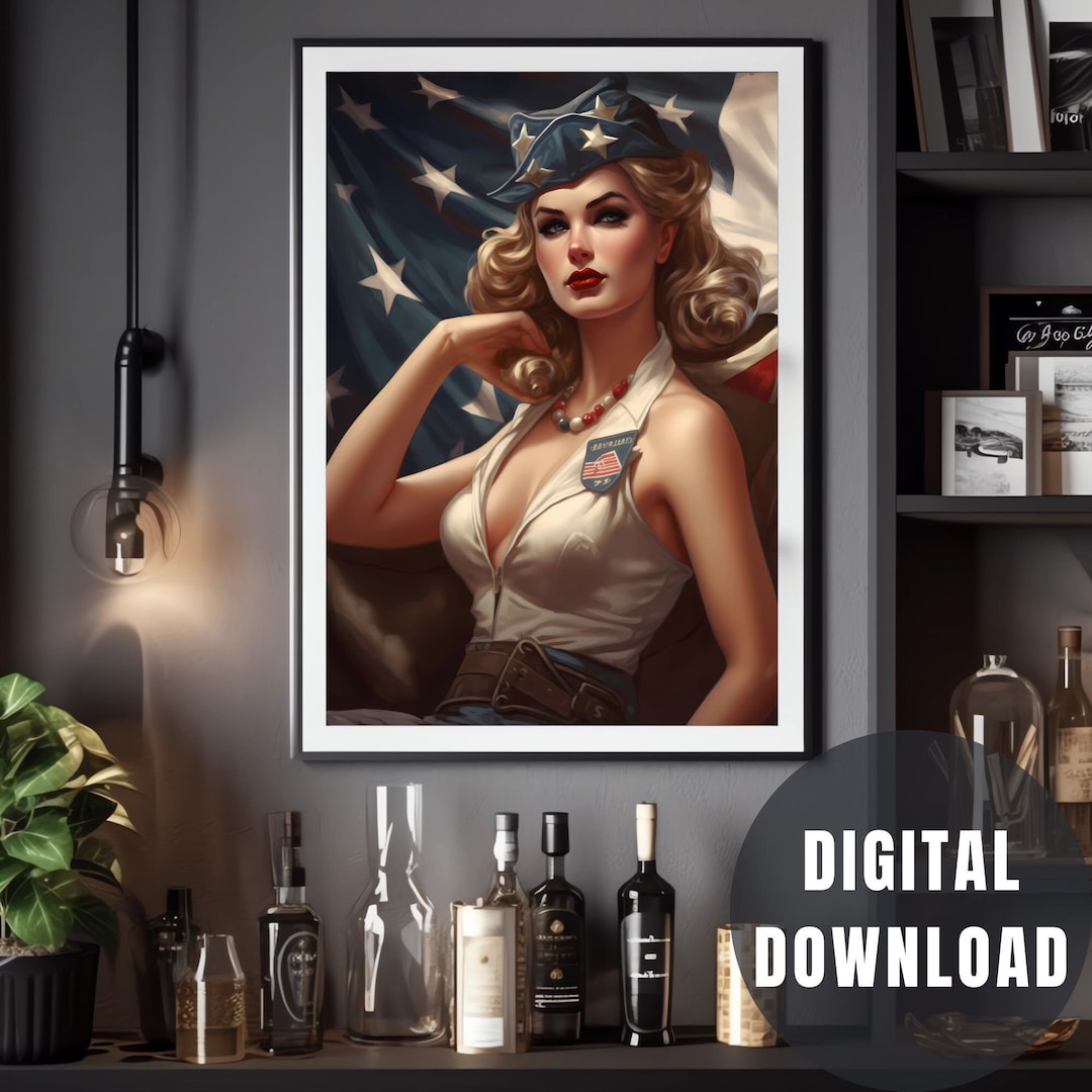 Retro Pinup Girls Pinup Girls Poster Pinup 1940s WW2 Digital - Etsy