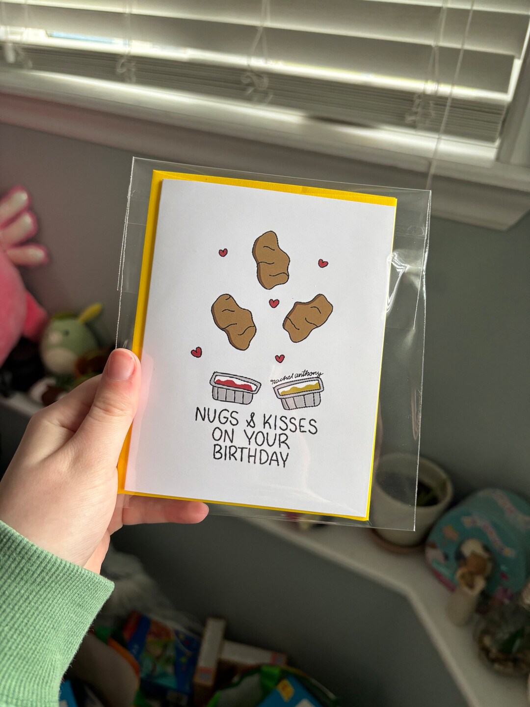 Funny Chicken Nugget Birthday Card | Nugs and Kisses on Your Birthday ...