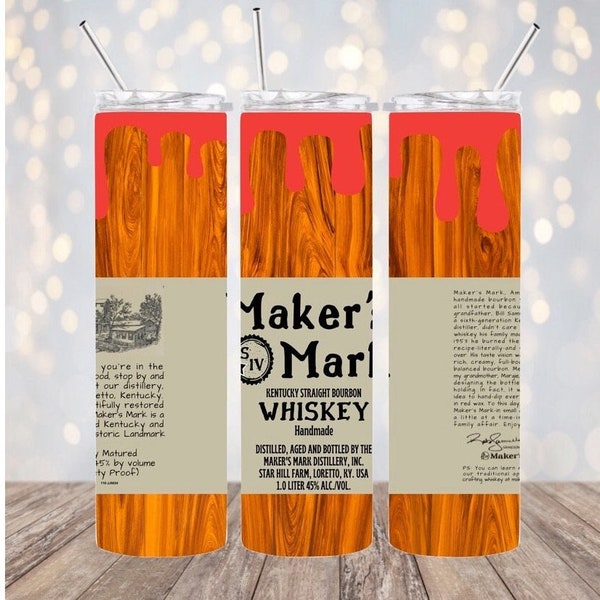 Makers Mark Tumbler Wrap - Etsy