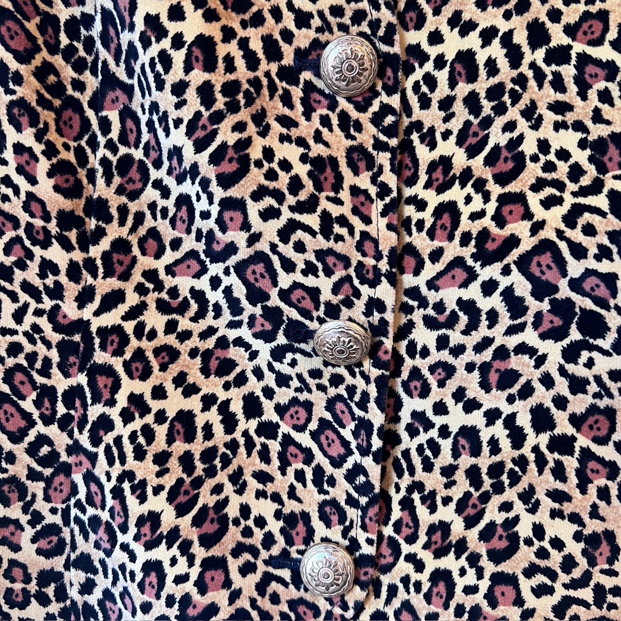 Vintage Whittall & Shon Leopard Vest - Etsy