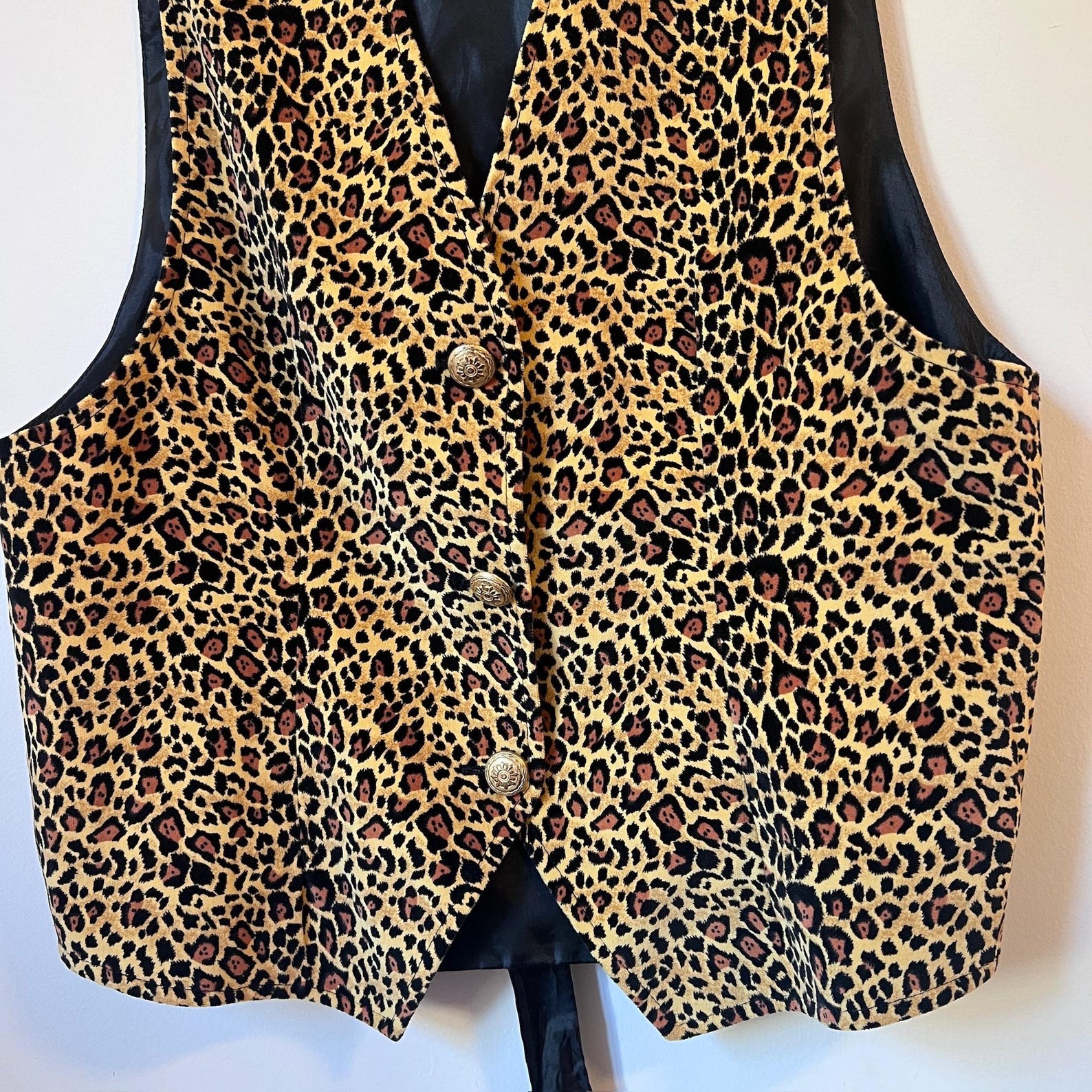 Vintage Whittall & Shon Leopard Vest - Etsy