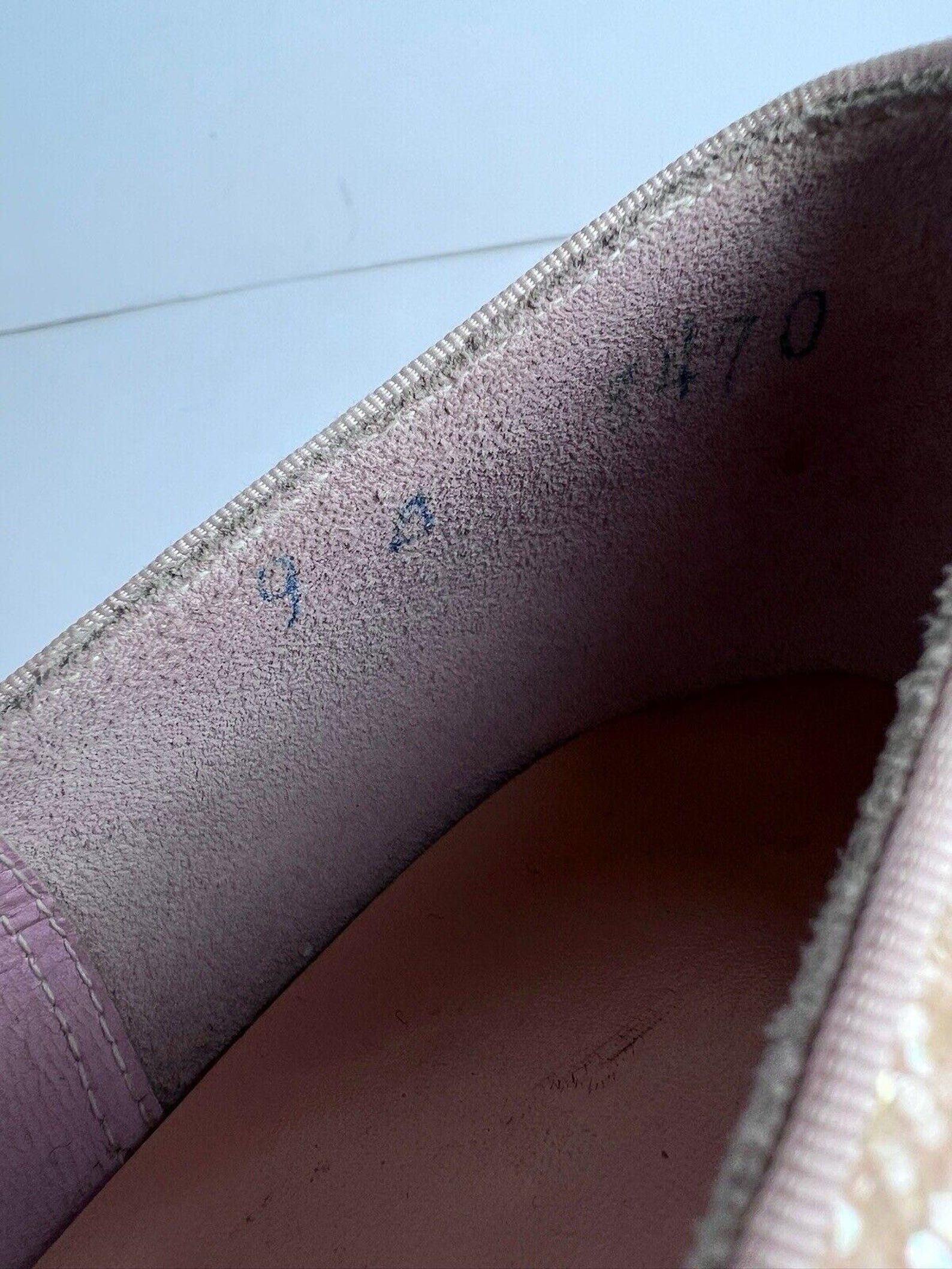 Vintage Schiaparelli Light Pink Glitter Heel 9B Stiletto - Etsy