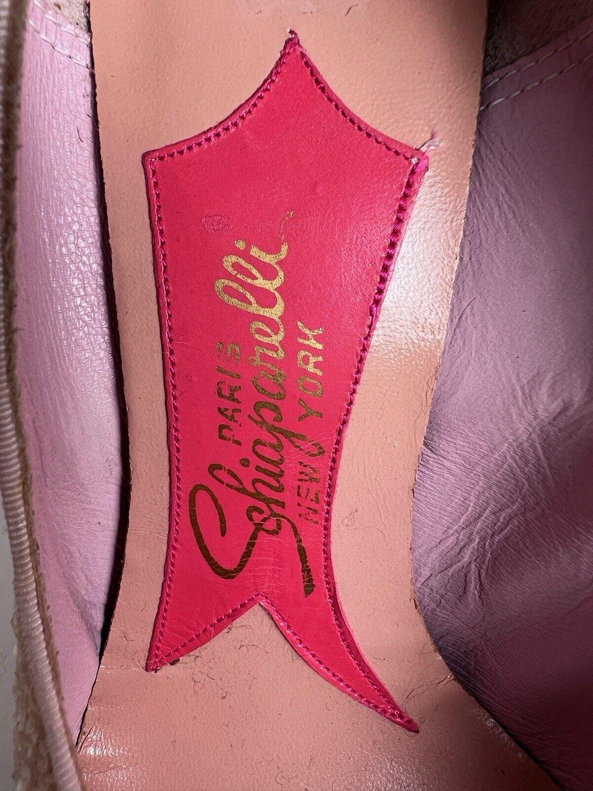 Vintage Schiaparelli Light Pink Glitter Heel 9B Stiletto - Etsy