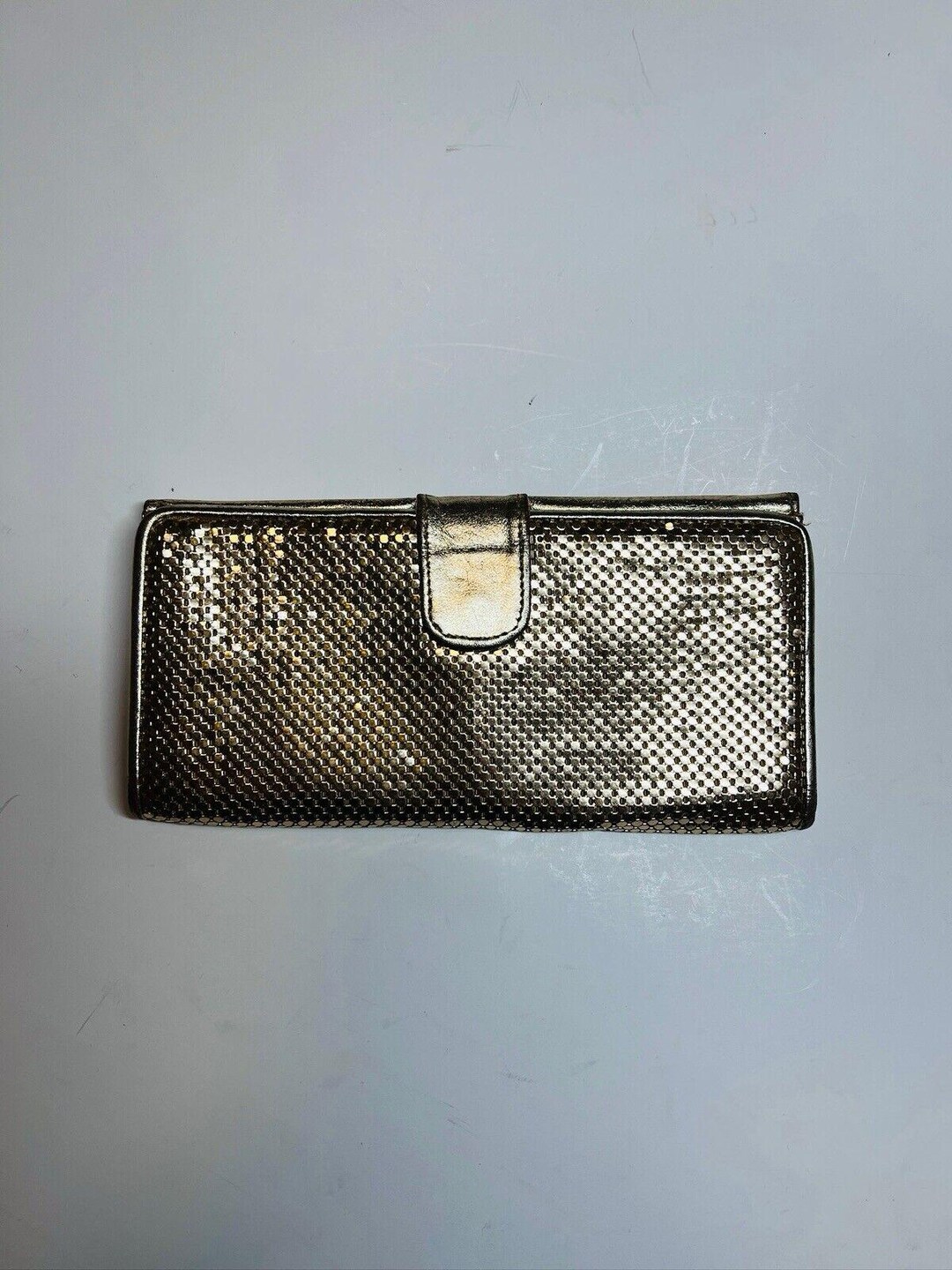 Vintage Whiting and Davis Mesh Gold Wallet - Etsy