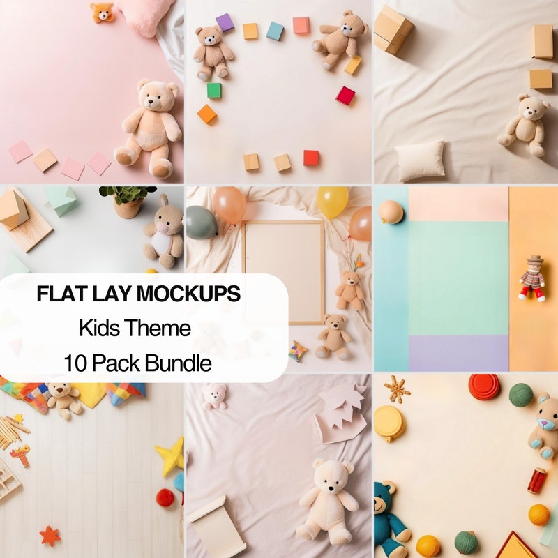 Desk Flatlay Mockup - Etsy