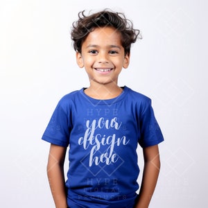 Color Boys Shirt Mockup Kids T Shirt Model, Bella Canvas 3001Y, Gildan ...
