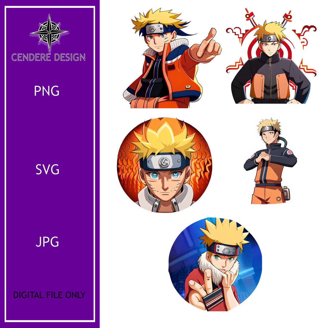 Naruto Bundle Anime Bundle Naruto 5 Svgnaruto Merch Naruto - Etsy
