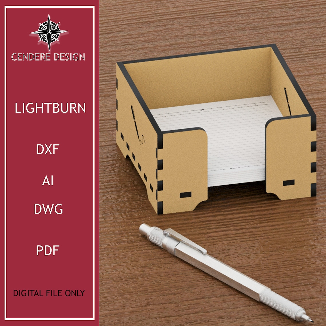 Post It Note Holder,pencil Holder Png,teacher Gifts Svg,post-it Holder ...