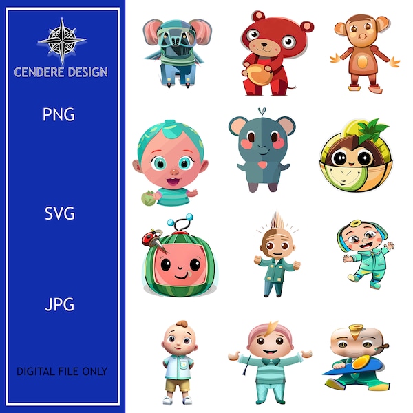 Cocomelon Svg Cricut - Etsy