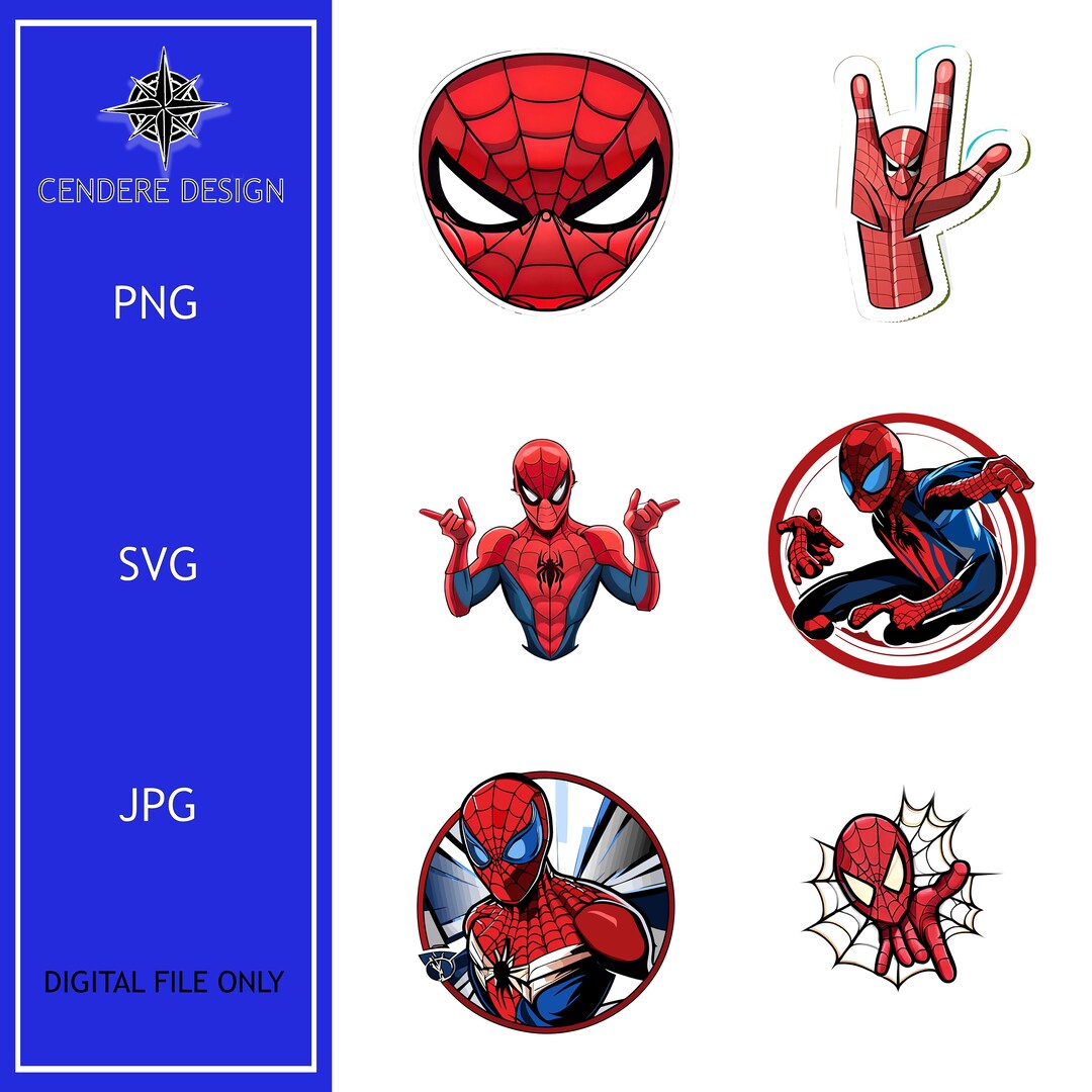 Spiderman Bundle Svgsuperhero Svg Spiderman Png Spiderman - Etsy Australia