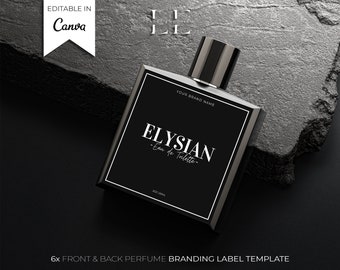 Editable Perfume Label Template, Perfume Bottle Labels, Perfume Bottle ...