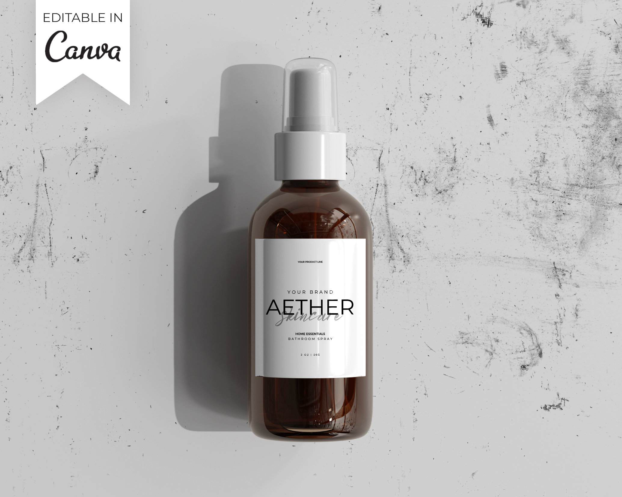 Customizable Room Spray Label Template Editable 2x2 & 3x2 Canva Label ...