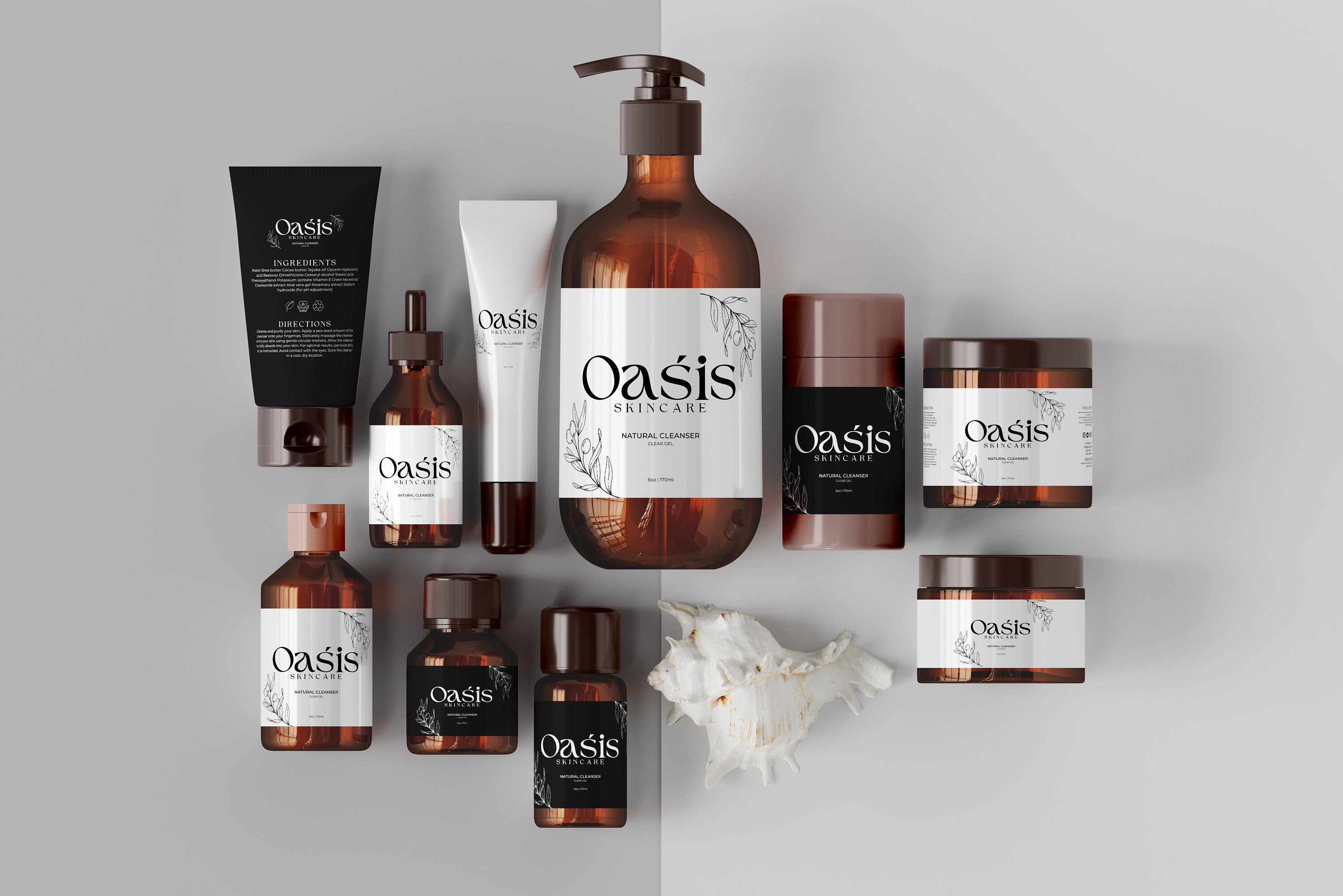 Customizable Body Products Labels Printable Cosmetic Labels Minimal ...