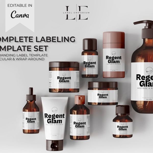 Editable Skin Care Labels - Etsy