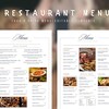 Restaurant Menu Template, Editable Menu Template, Minimalist Menu ...