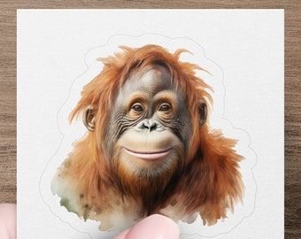 Peace Love Orangutan Sticker - Etsy