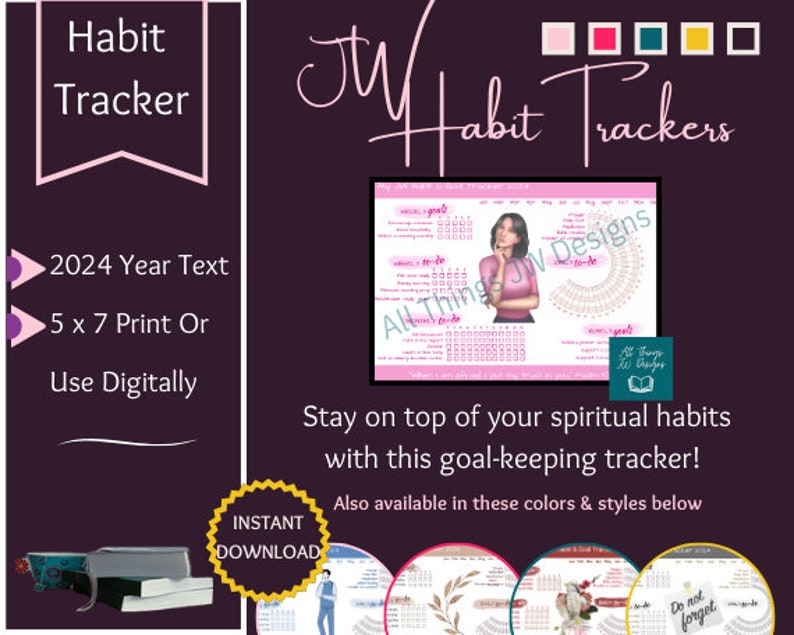 2024 JW Spiritual Routine Habit Tracker Spiritual Routine Printable ...
