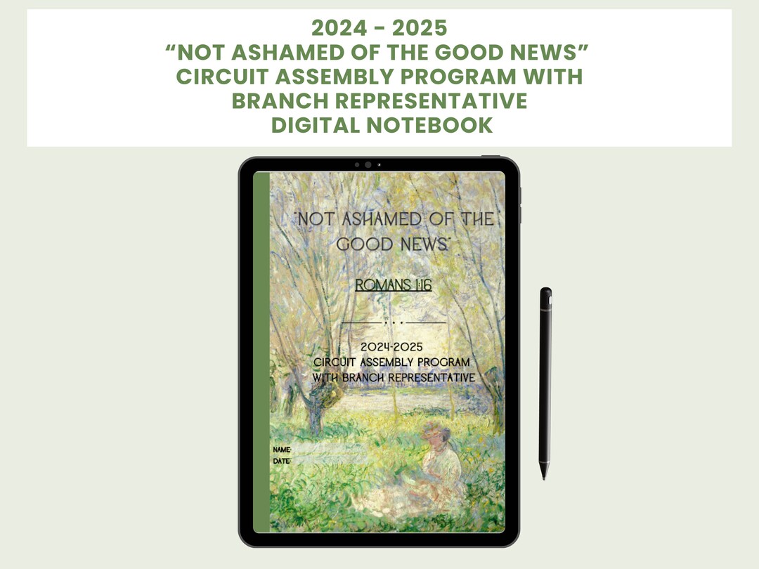 Not Ashamed of the Good News 2024-2025 Circuit Assembly Notebook ...