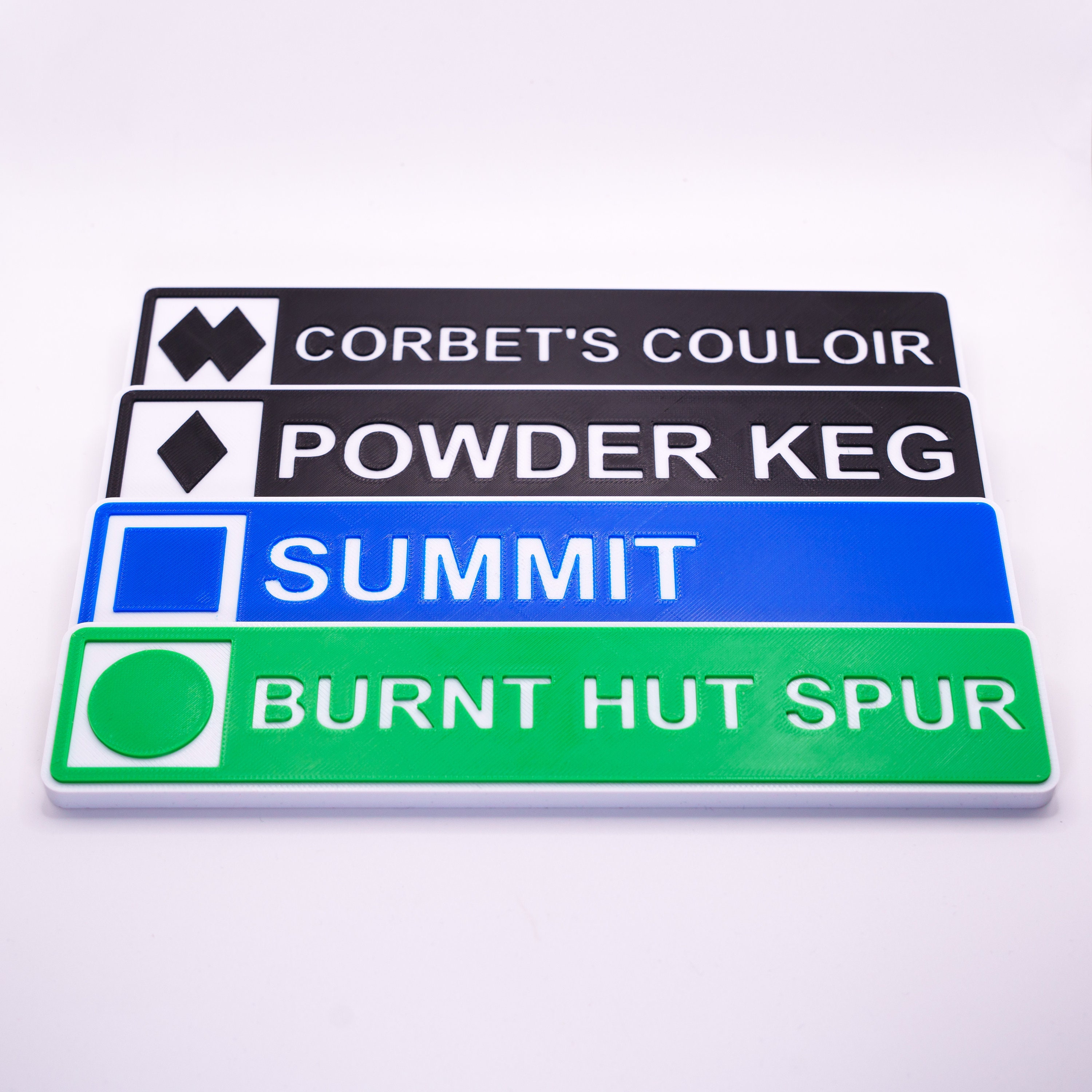 Custom Ski Trail Door Sign - Personalized Chalet Lodge Decor for ...