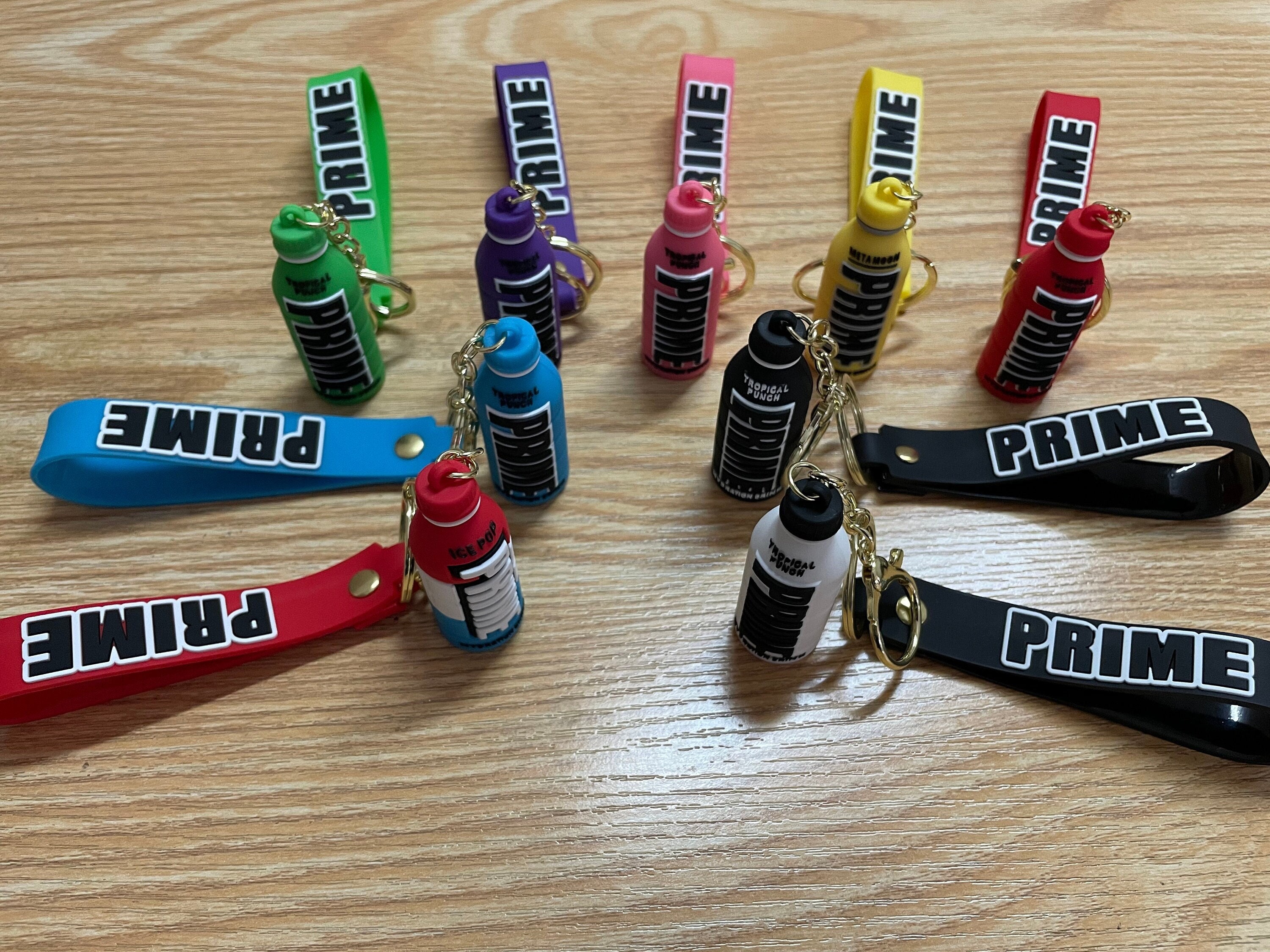 NEW KSI Prime Bottle Shape Keyring Metal Keychain Fashion Car Key Rings ...