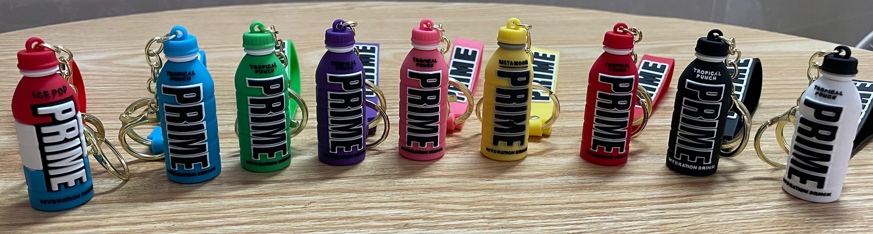 NEW KSI Prime Bottle Shape Keyring Metal Keychain Fashion Car Key Rings ...