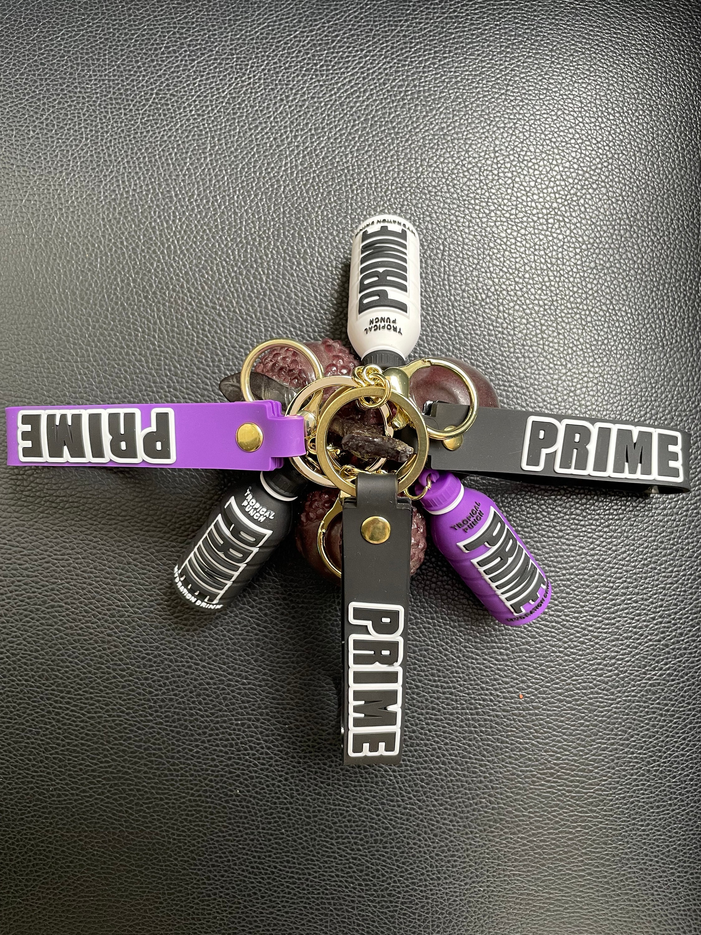 NEW KSI Prime Bottle Shape Keyring Metal Keychain Fashion Car Key Rings ...