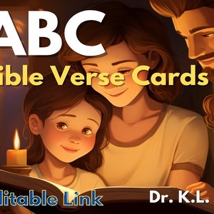 Digital ABC Bible Verse Cards PDF, Printable Alphabet Scripture Cards ...