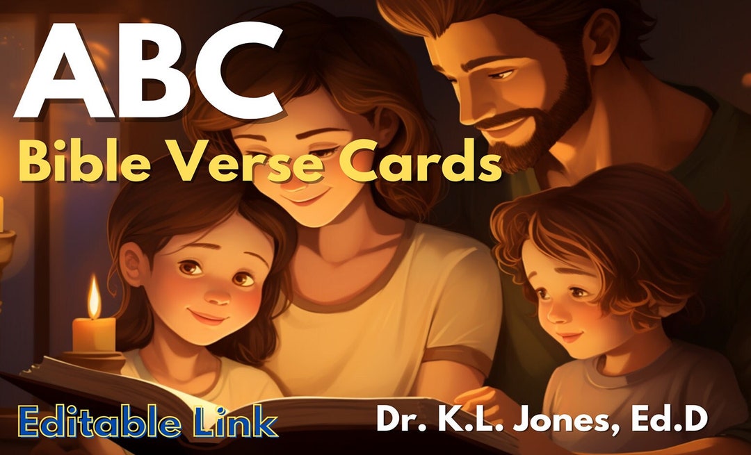 Digital ABC Bible Verse Cards PDF Printable Alphabet - Etsy