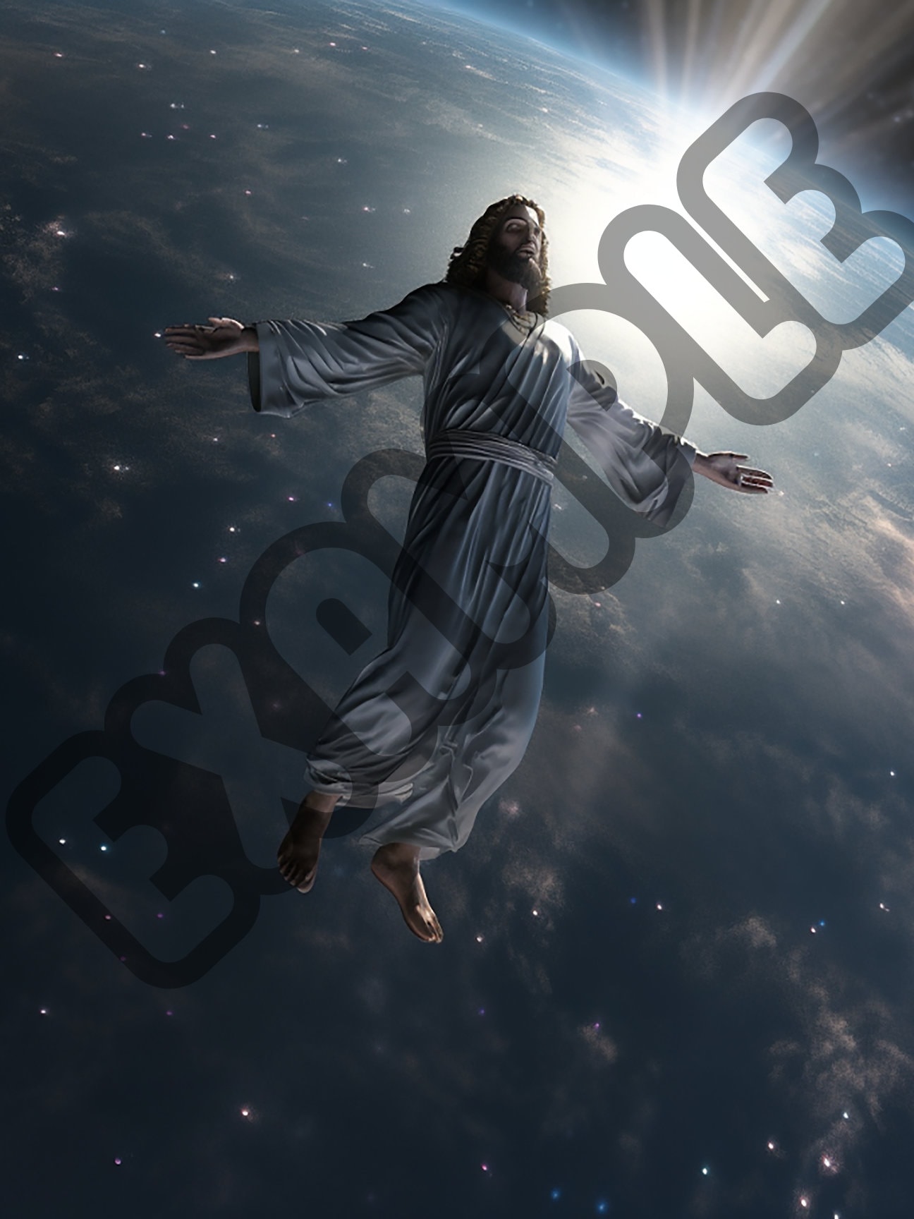 5 Jesus Ascending Digital Downloads, (5) PNG Files. Wall Art Jesus ...