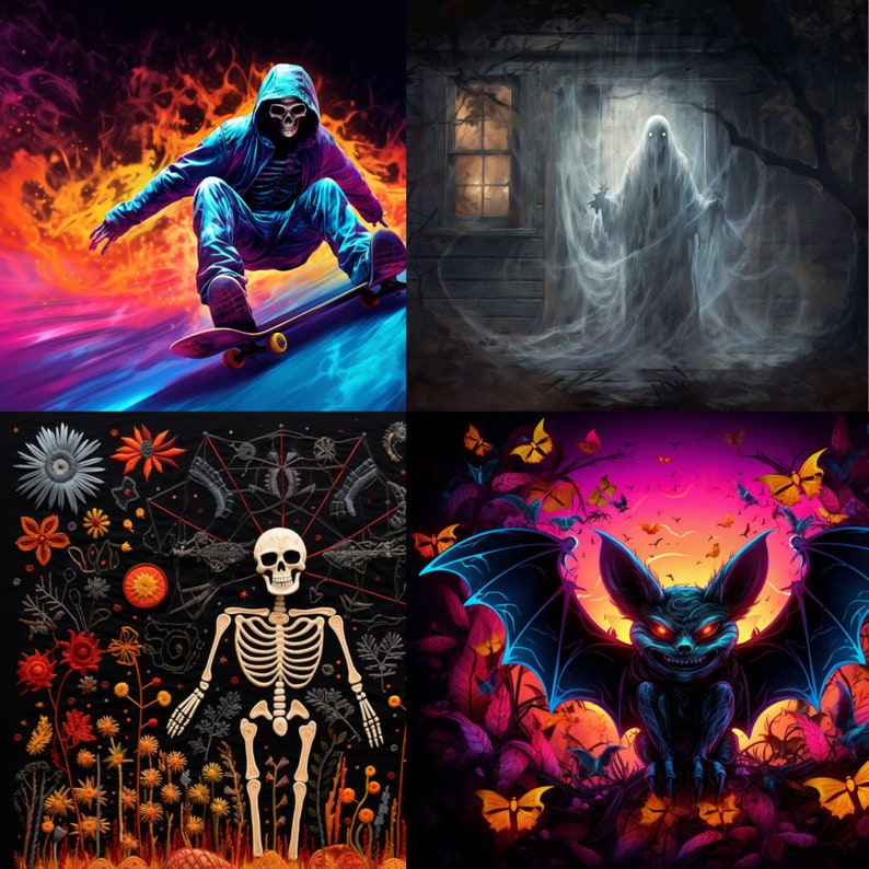 285 Fall & Halloween Images Bundle! Canva Template, PDF, Nature ...