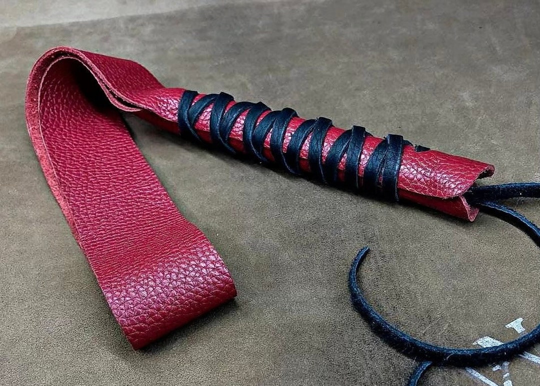 Leather Paddle Strap, BDSM Accessories, Handmade, Spanking, Fetish ...