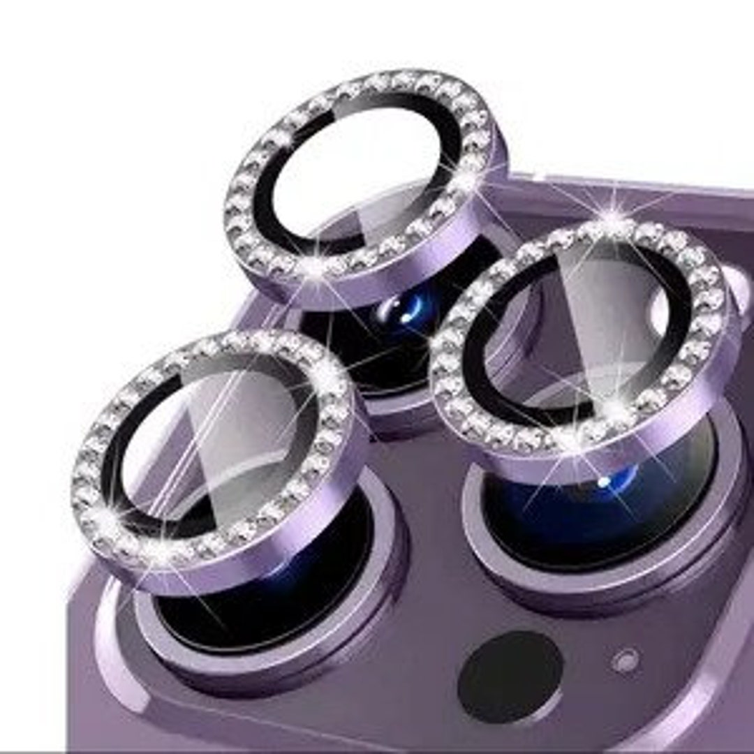 IPhone Diamond Glitter Camera Lens Protector for iPhone 14/ 14 Pro/ 14 ...