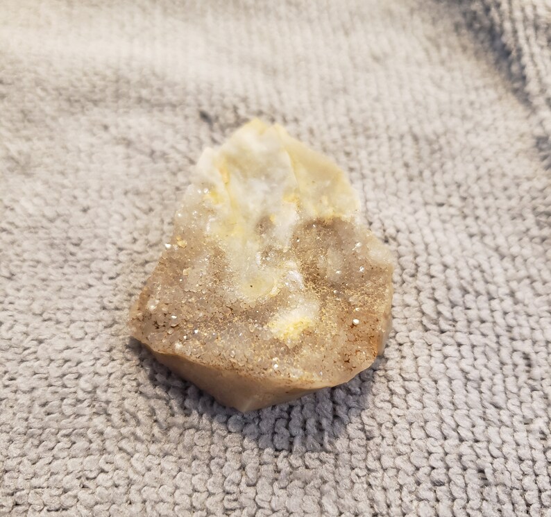 Rough All Natural Flint With Crystal Inclusions - Etsy