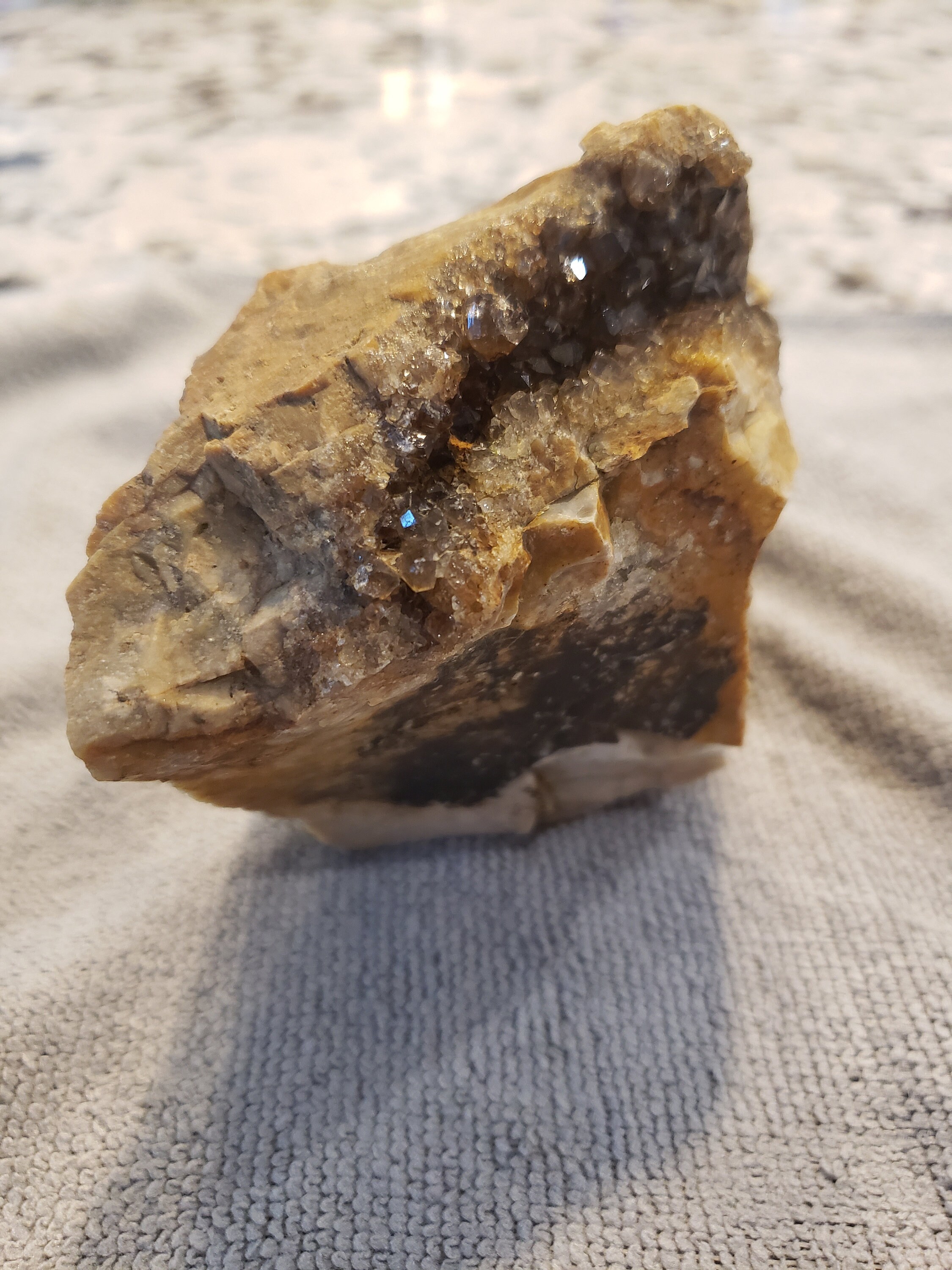 Rough All Natural Flint With Crystal Inclusion - Etsy