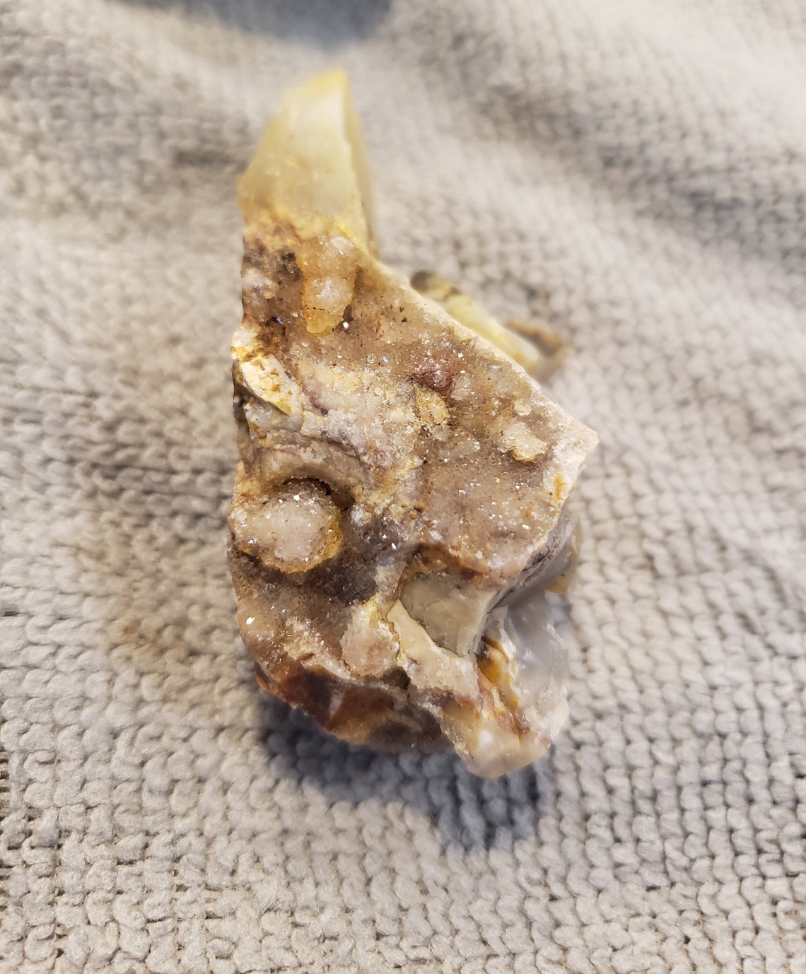 Rough All Natural Flint With Crystal Inclusions - Etsy