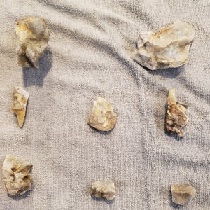 Rough All Natural Flint With Crystal Inclusions - Etsy