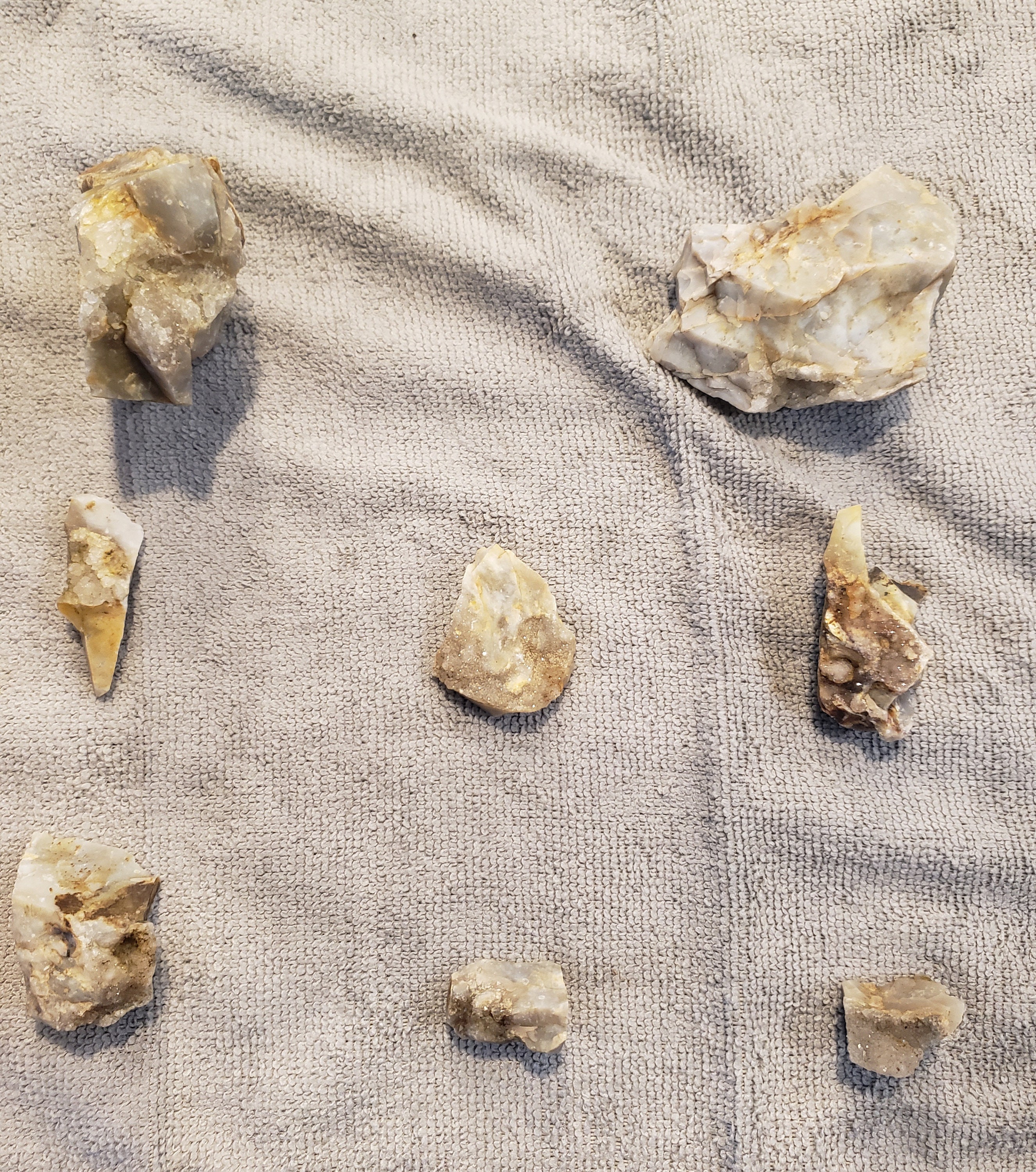 Rough All Natural Flint With Crystal Inclusions - Etsy