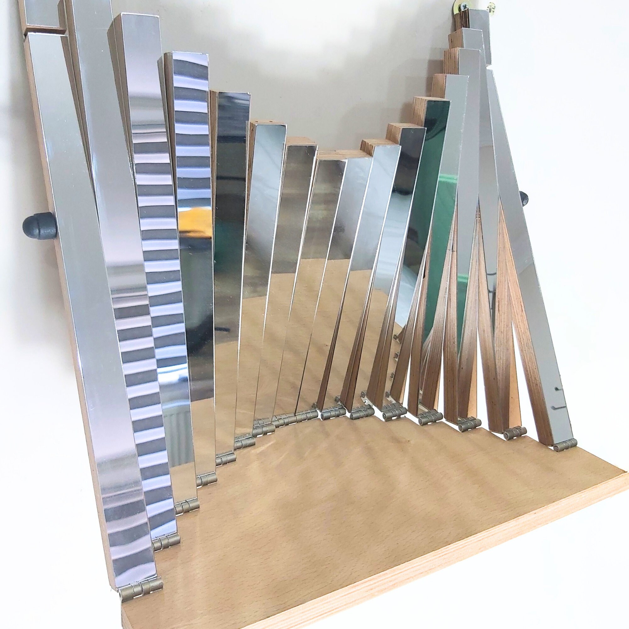 Reflecting Elegance: Wall-mounted Folding Mirror Desk - Etsy