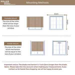 Landscape Custom Size Curtains Boho, Scenic Window Roller Shades for ...