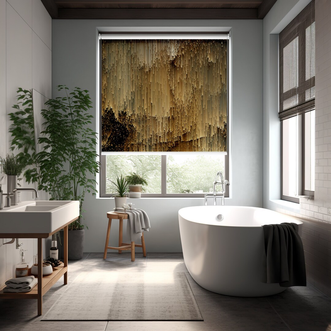 Gold Roll up Creative Blinds , Luxury Outdoor Personalized Shades Cool ...