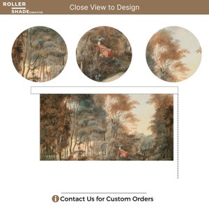 Landscape Custom Size Curtains Boho, Scenic Window Roller Shades for ...
