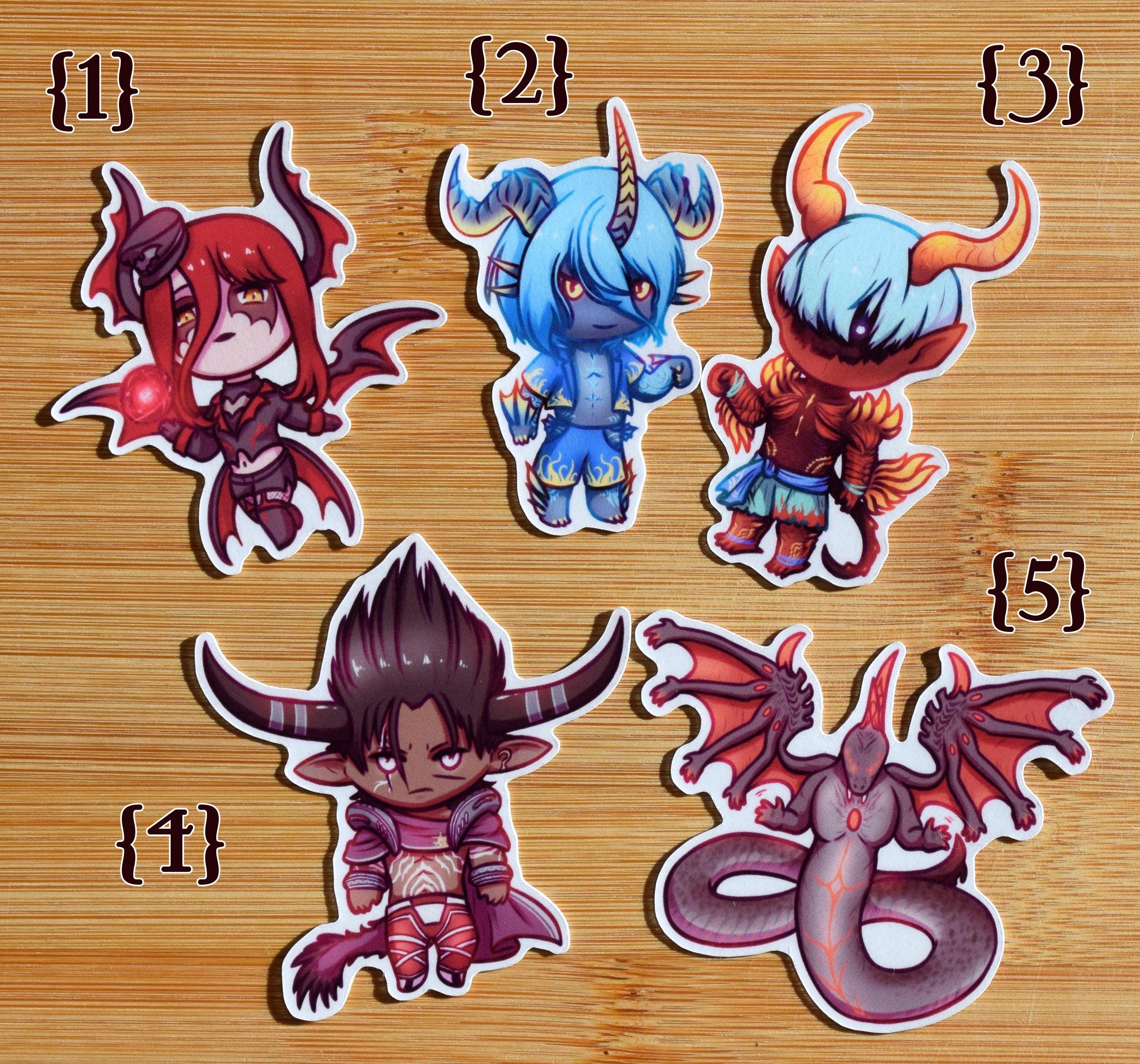 FFXIV AAC Heavyweight Chibi Characters Stickers: Vamp Fatale, Deep Blue ...