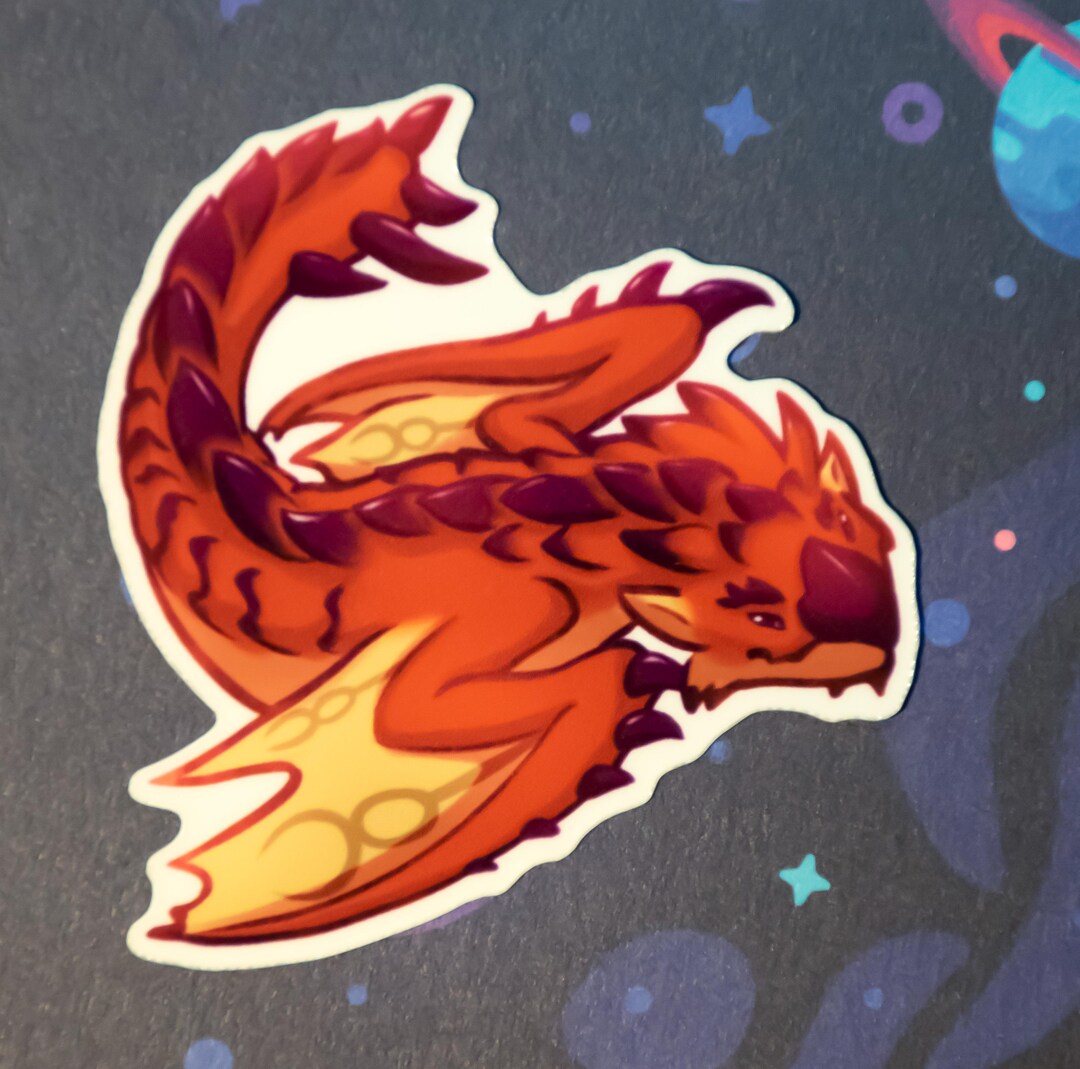 Rathalos Sticker Laminated Die Cut Monster Hunter Sticker - Etsy