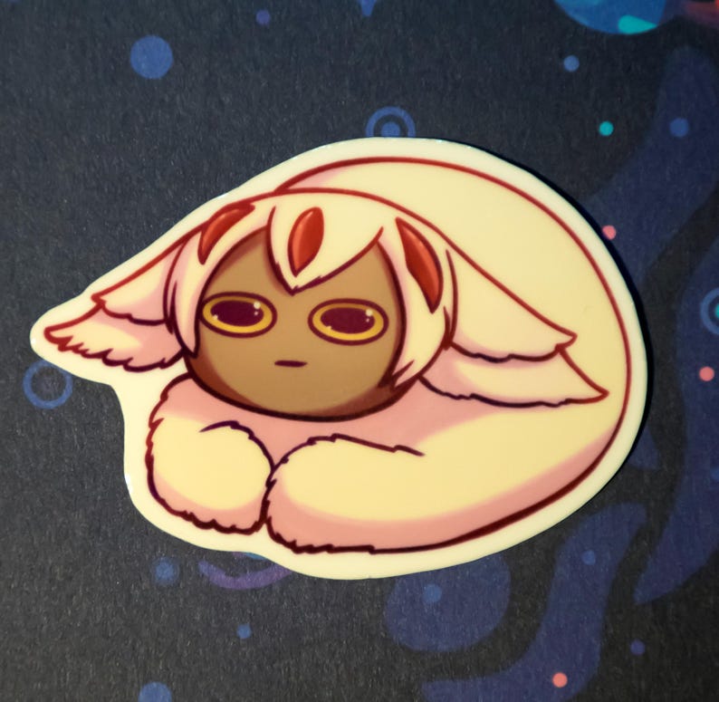 Ball Faputa Sticker Laminated Die Cut Made in Abyss Sticker Anime Chibi ...