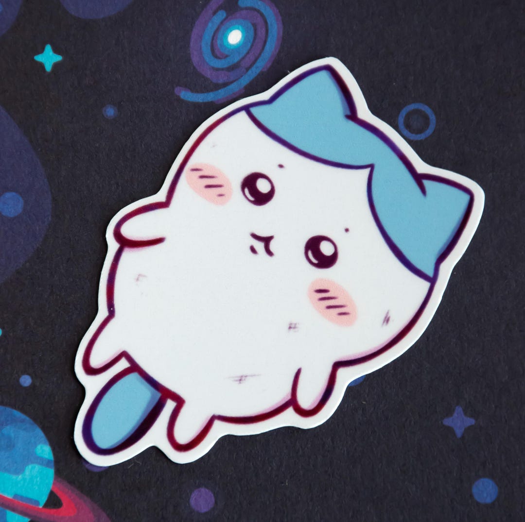 Hachiware Lying Down | Laminated Die Cut Sticker | Chiikawa - Etsy
