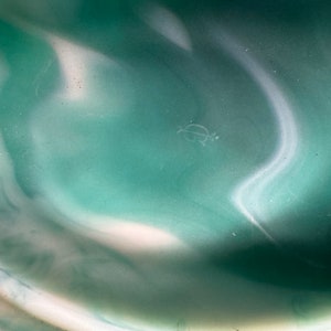 Rare MCM Vintage Imperial Glass Slag Swirl Marble Jade Green Satin ...