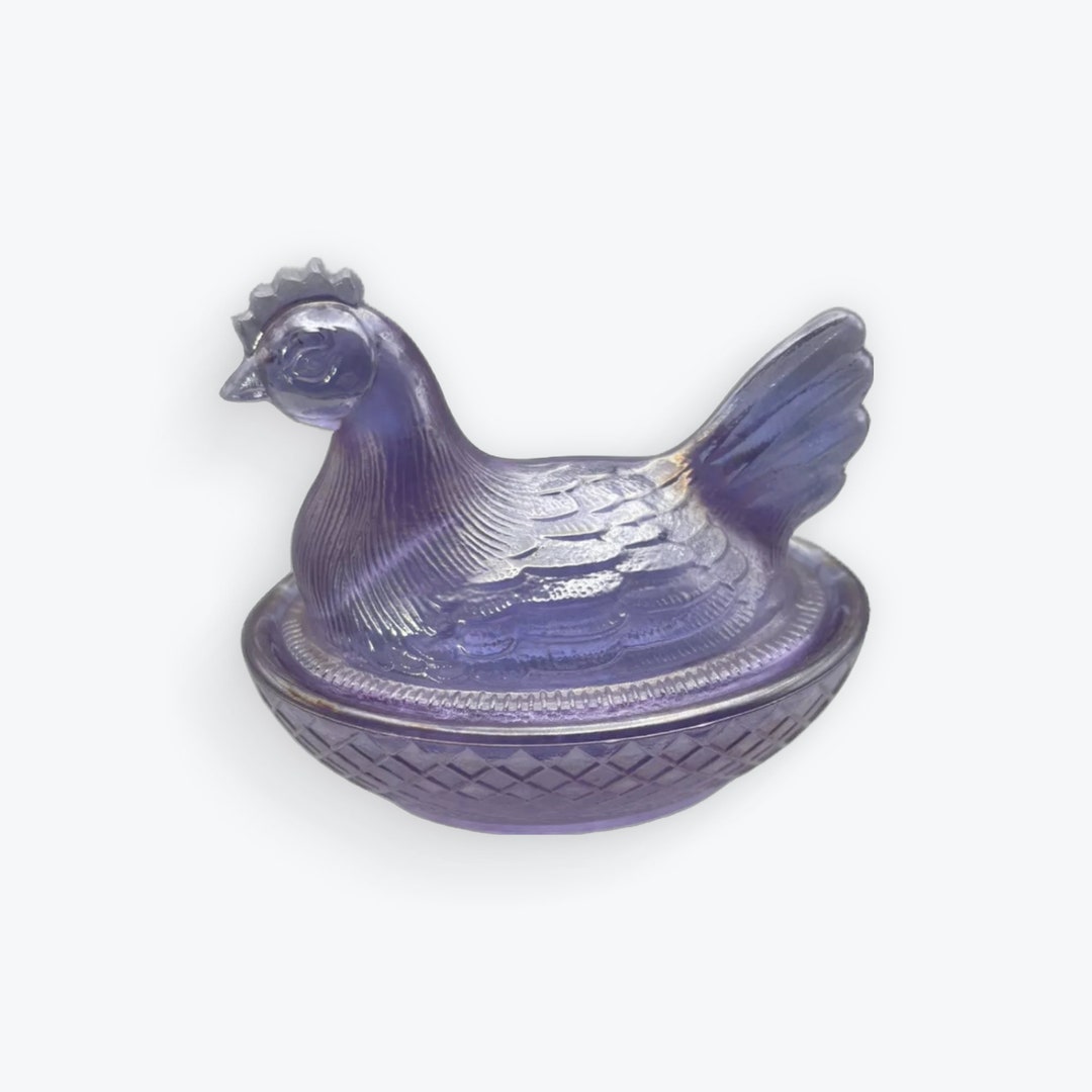 Rare Vintage Boyd Art Glass Alexandrite Carnival Lilac Purple 3” Glass ...