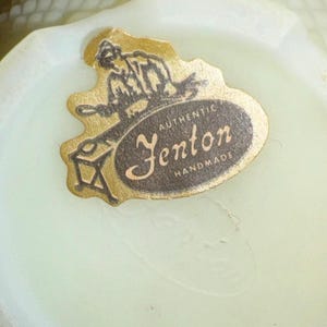 MCM Vintage 1970’s Fenton Art Glass Satin Custard Yellow Uranium Glass ...